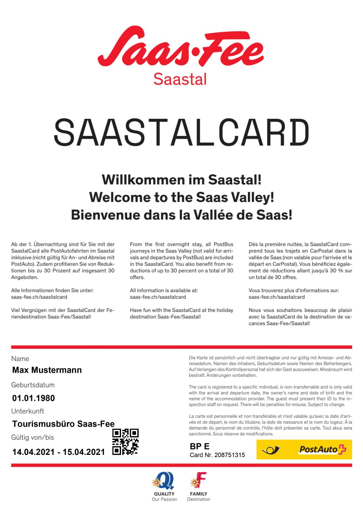 Saastal Card: Entdecke alle Vorteile & Ferien-Angebote | ALDI SUISSE TOURS