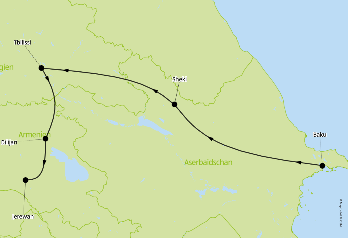 Rundreise | Aserbaidschan, Georgien & Armenien | ALDI SUISSE TOURS